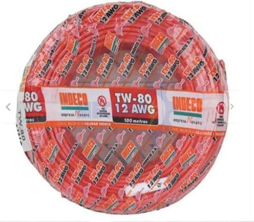 CABLE INDECO TW-80+PLUS 12AWG 450/750V ROJO - Mecano Elec Tools