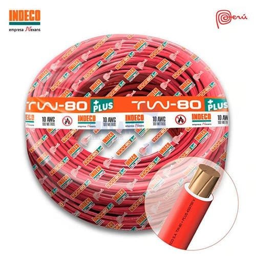 CABLE INDECO TW-80+PLUS 14AWG 450/750V ROJO - Mecano Elec Tools