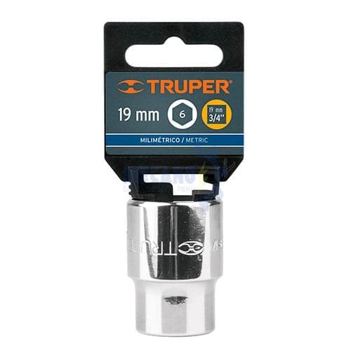 DADO HEXAGONAL ENCASTRE 3/4 DE 19 MM TRUPER - Mecano Elec Tools