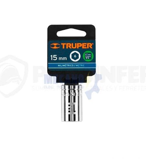 DADO HEXAGONAL ENCASTRE 1/2" DE 15 MM TRUPER - Mecano Elec Tools