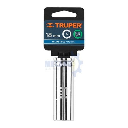 DADO HEXAGONAL ENCASTRE 1/2" DE 18 MM TRUPER - Mecano Elec Tools