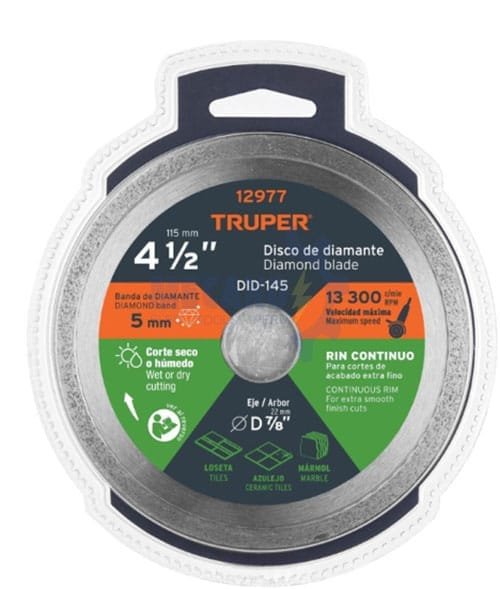 DISCO DE CORTE DIAMOND - CONTINUO 4 1/2" GONTI - Mecano Elec Tools