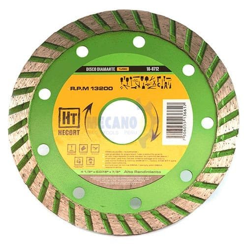 DISCO DE CORTE DIAMOND - TURBO 4 1/2" ANDINO - Mecano Elec Tools