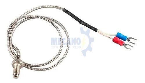 TERMOCUPLA TIPO J TE-AA/J FE-CO 2MT MALLA INOX - Mecano Elec Tools
