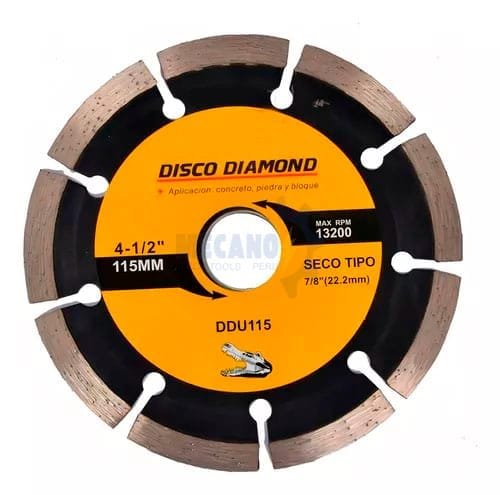 disco de corte diamond - segmentado 4 1/2" - almos - Mecano Elec Tools